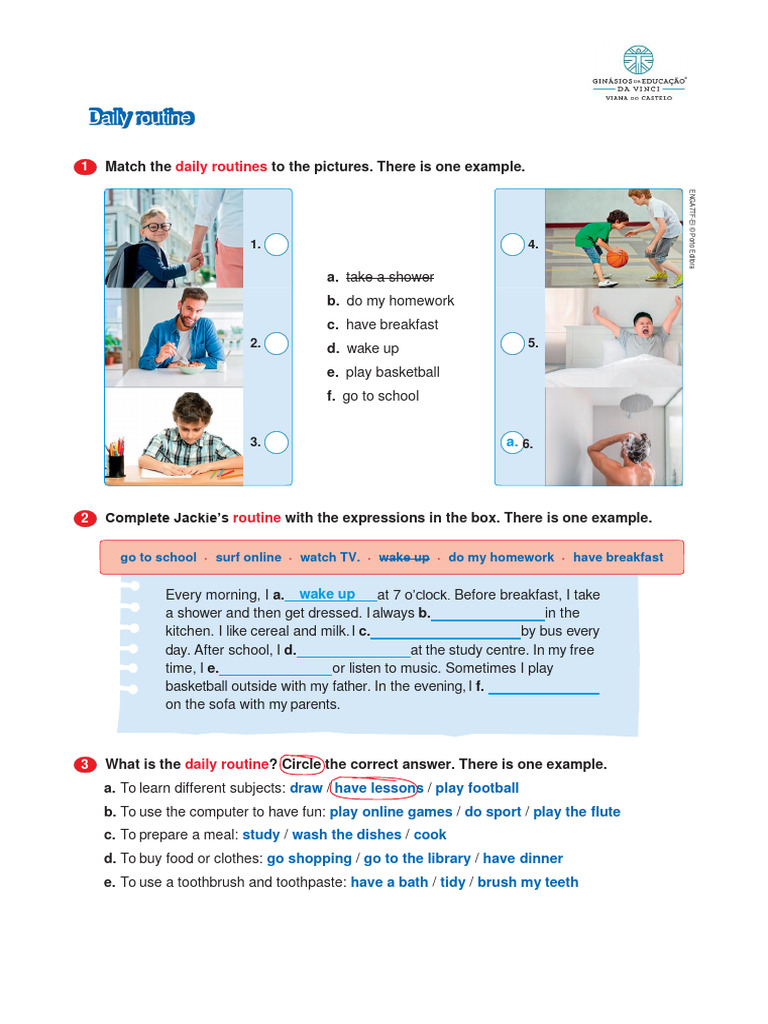 Daily Routine Present Simple | PDF