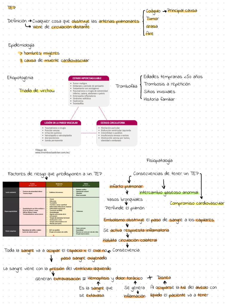 Tep | PDF | Especialidades Medicas | Enfermedades y trastornos