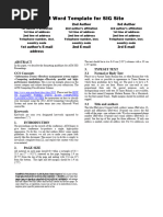Association For Computing Machinery Acm Large 2 Column Format Template ...