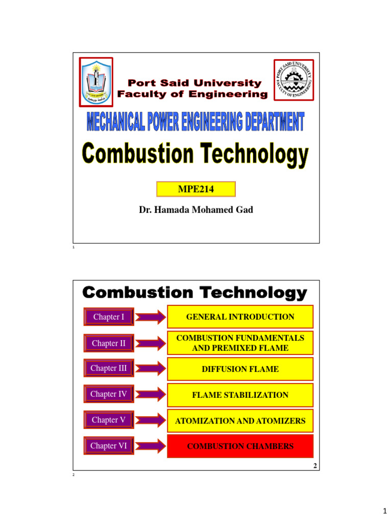 CHAPTER 6 COMBUSTION CHAMBERS | PDF | Combustion | Gas Turbine