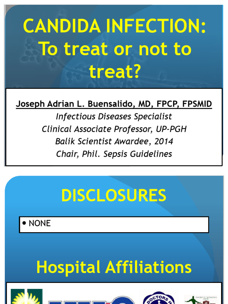 Day 1 Candida - Buensalido | PDF | Candidiasis | Medical Specialties