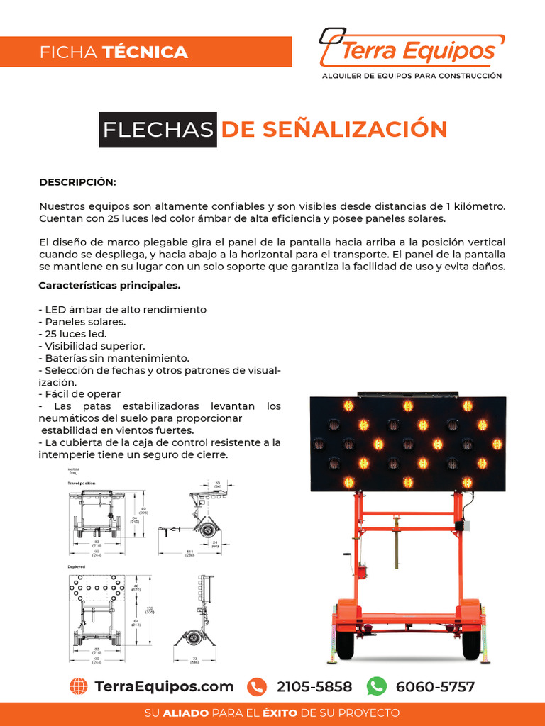 Ficha-técnica-flechas-de-señalización | PDF