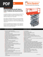Ficha Técnica JLG 1932R | PDF | Vehículos | Ingeniería mecánica
