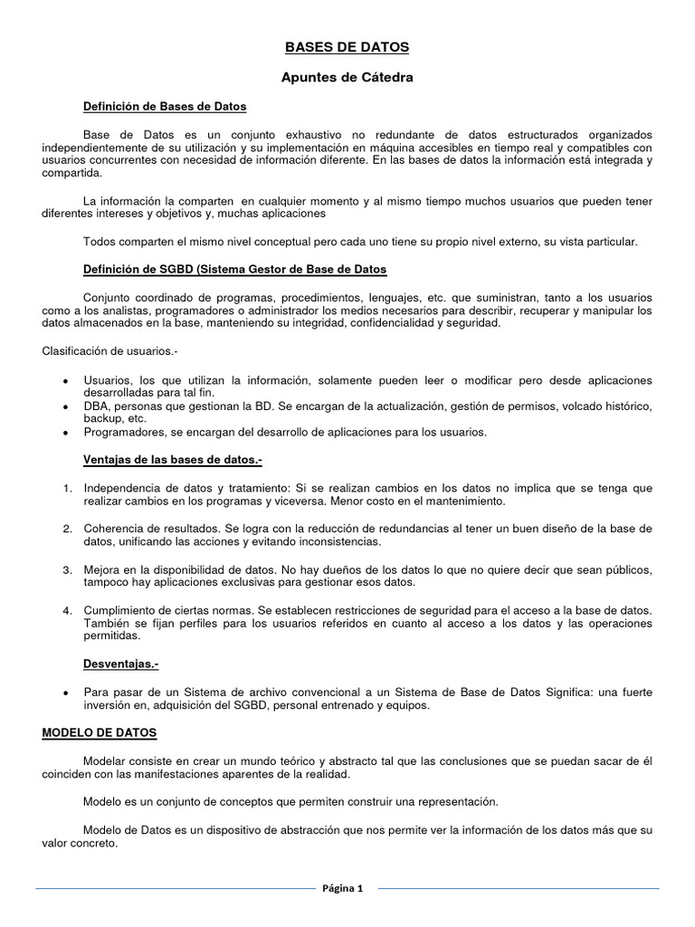 Silo - Tips - Bases de Datos Apuntes de Catedra | PDF | Bases de datos ... Silo - Tips - Bases de Datos Apuntes de Catedra | PDF | Bases de datos ...