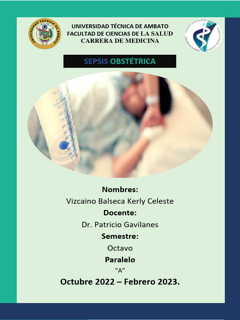 Sepsis Obstétrica | PDF | Pecho | Septicemia