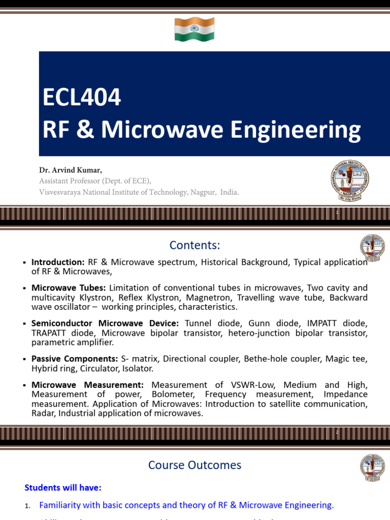 Introduction - Microwave Engineering | PDF | Microwave | Radio