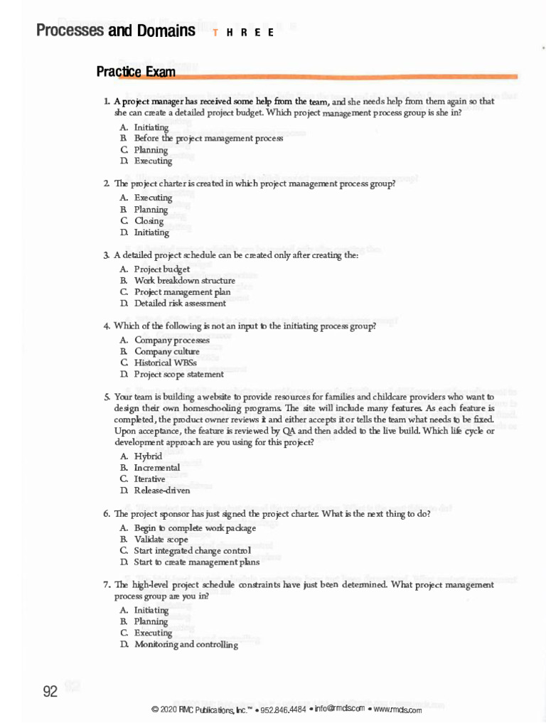 Project Process and Domain Questions New (Recovered) (Recovered) | PDF ...