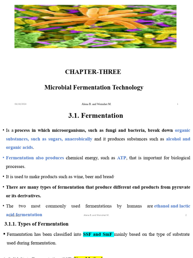 Microbial Fermentation Techniques Overview | PDF | Fermentation | Biology