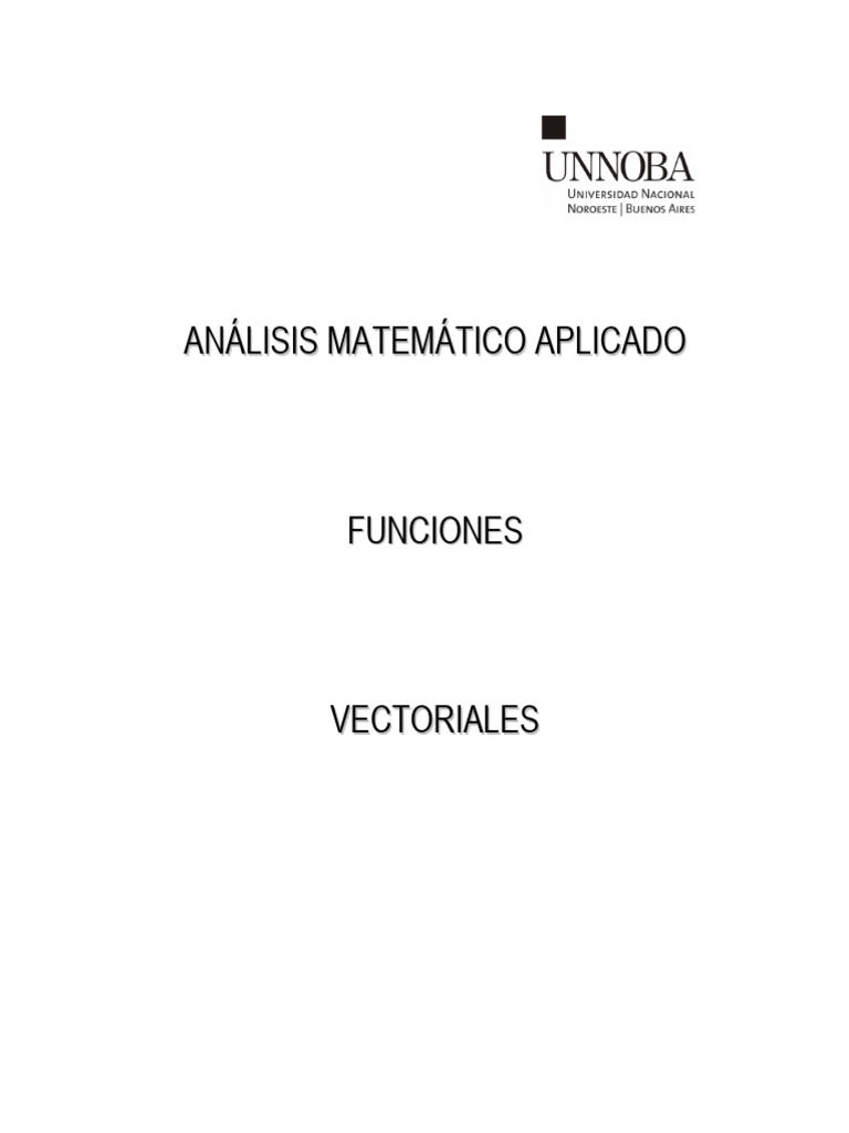 Funciones Vectoriales de Variable Real | PDF | Vector Euclidiano | Curva