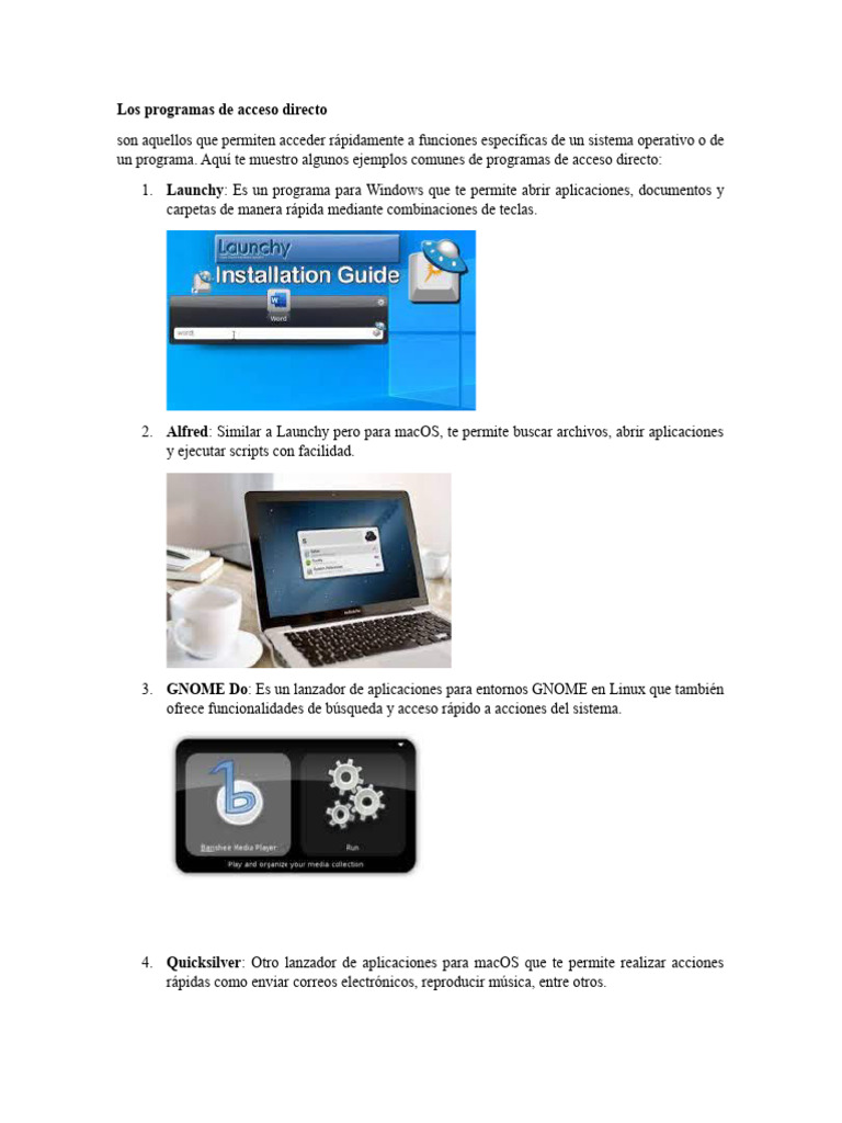 Los Programas de Acceso Directo | PDF | Arte | Informática