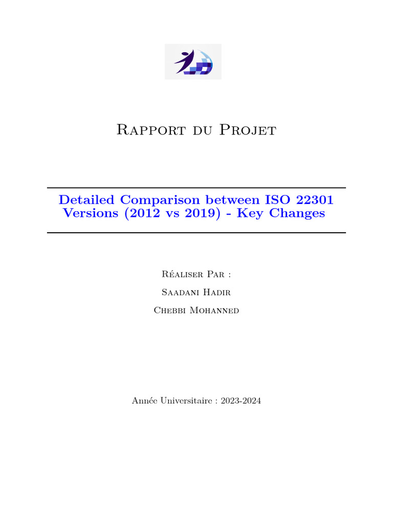 Rapport PCA | PDF | Business | Risk