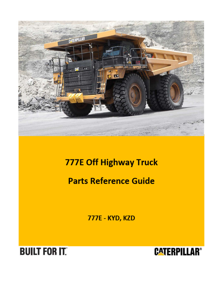 777E Off Highway Truck Parts Guide | PDF | Brake | Headlamp