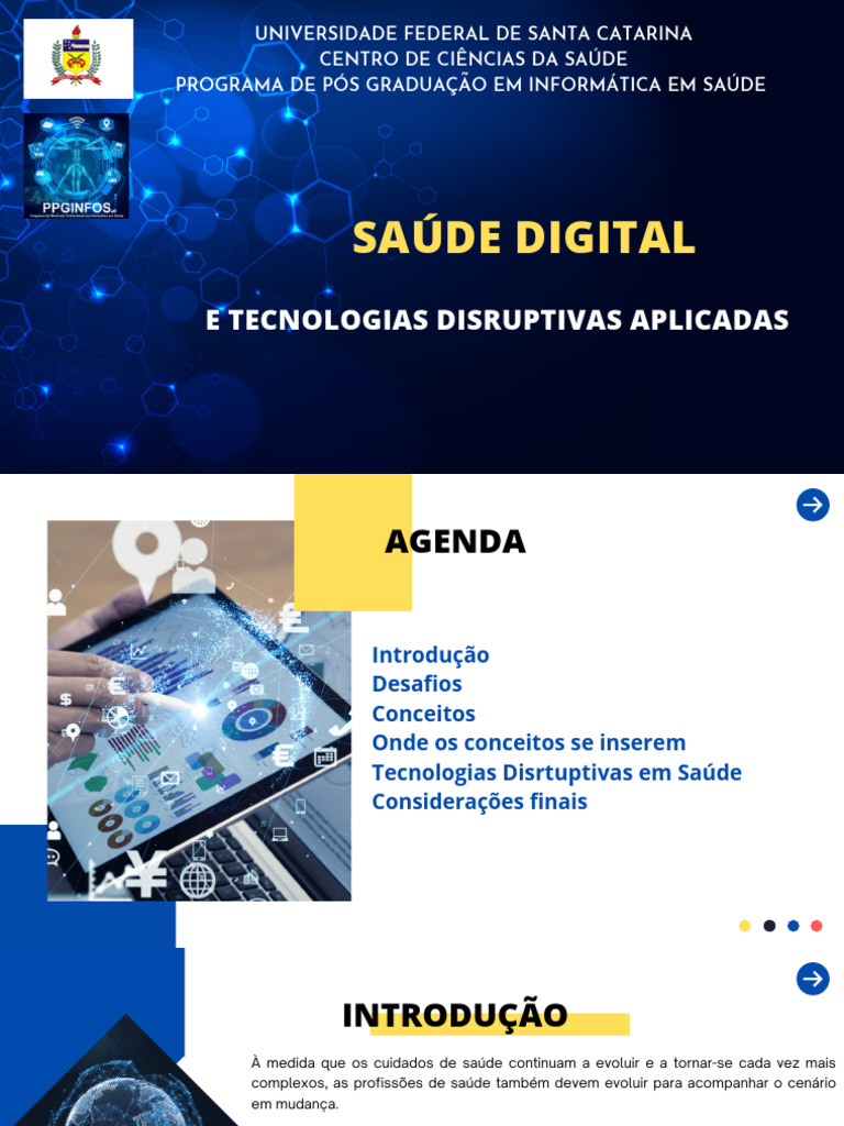 Saúde Digital e Tecnologias Disruptivas Aplicadas | PDF | Aplicativo para celular | Inteligência ...