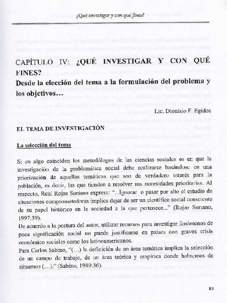 EGIDOS Qué Investigar y Con Qué Fines | PDF