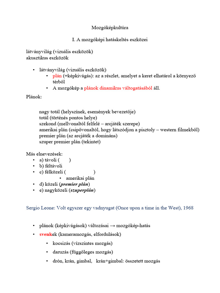 Mozgóképkultúra szbi-bp#499350#Tanulo#3201#Csatolmany | PDF