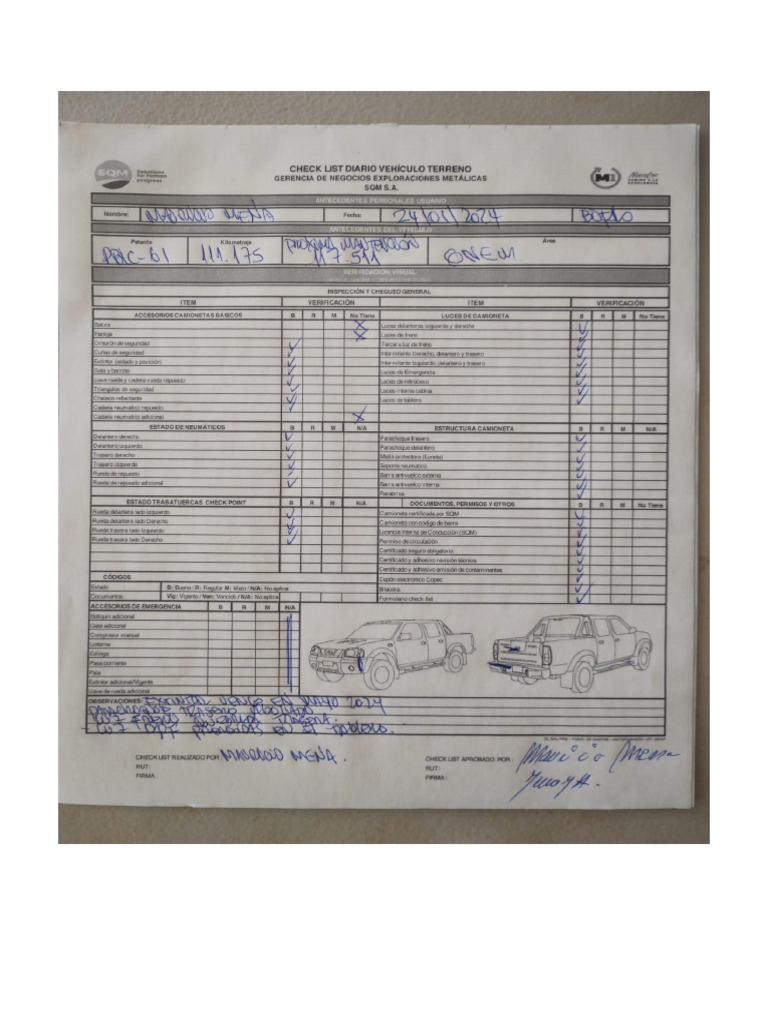 Check List PBLC - 61 | PDF