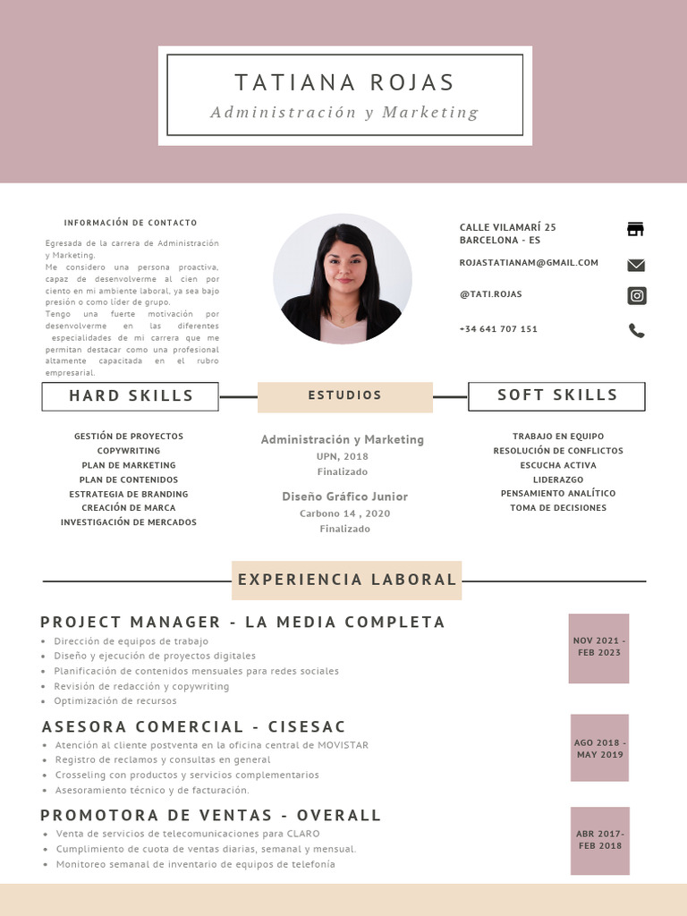 Cv Tatiana Rojas 2 | PDF | Marketing | Business