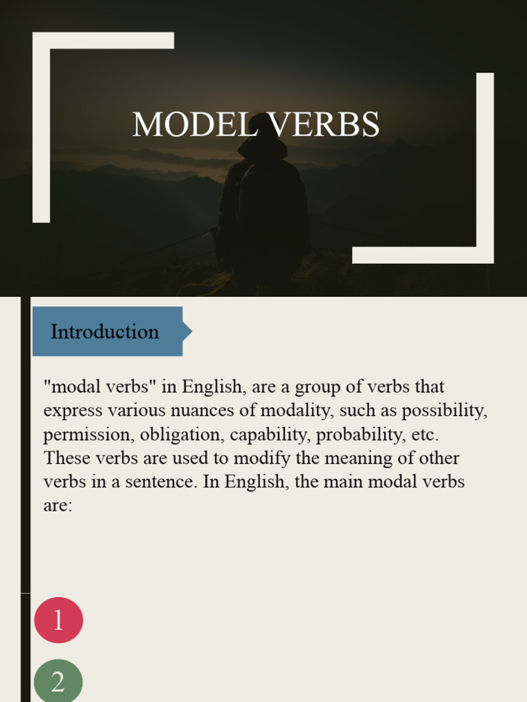Model Verbs - PPTX 222 | PDF | Verb | Semantic Units