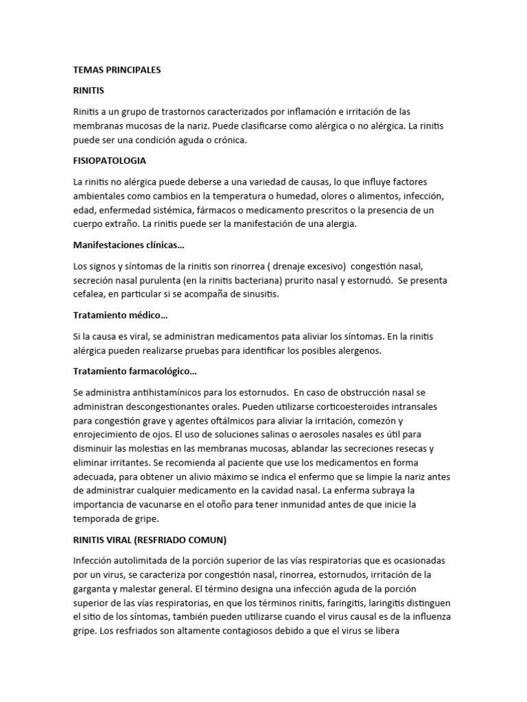 Guía Completa sobre Rinitis y Sinusitis | PDF | Pulmón | Laringe