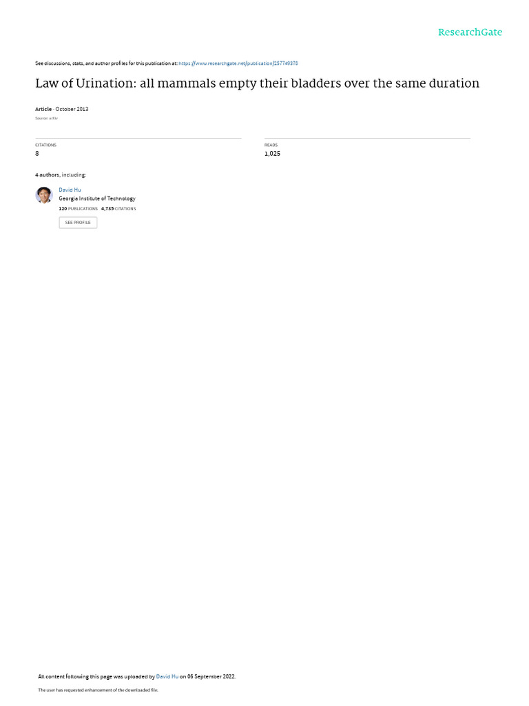 Hu14 Urine | PDF | Urinary Incontinence | Urination