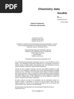 Chemistry Data Booklet 2025 1.1 | PDF | Chemical Bond | Materials