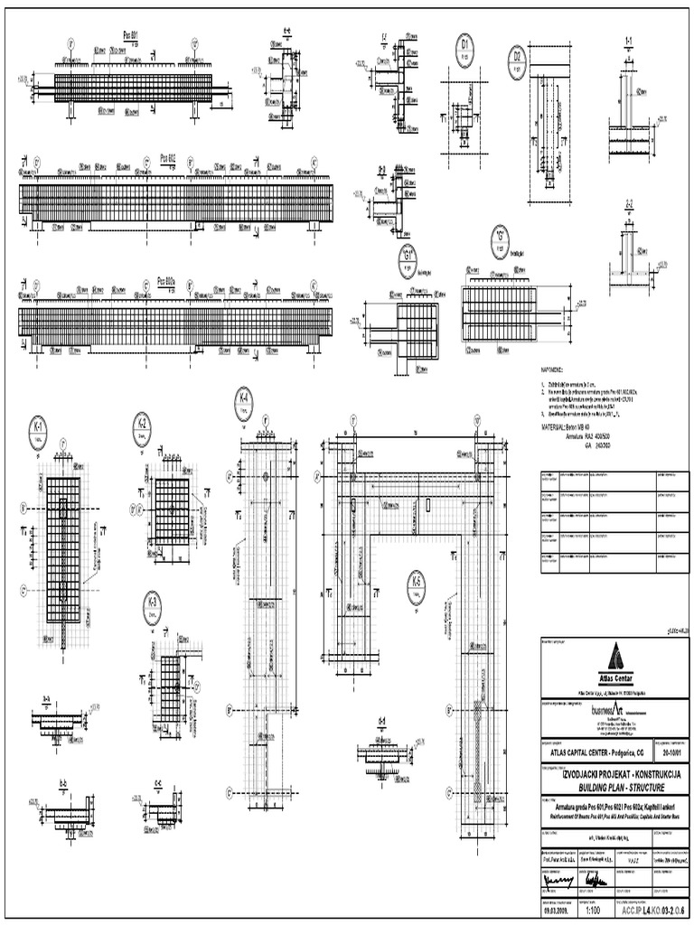 L4.KO.03-2.O.6 - Armatura Greda Pos 601. 602 I Pos 602a - Kapiteli I Ankeri | PDF