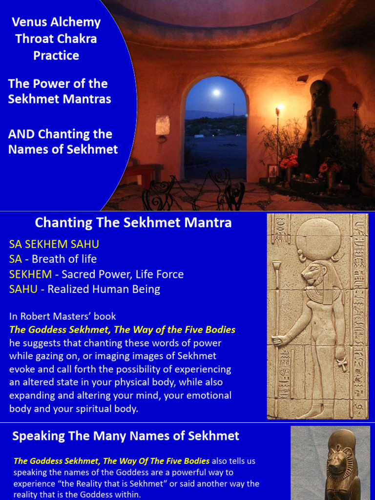 Sekhmet Mantras 2022 | PDF | Mantra | Religious Belief And Doctrine