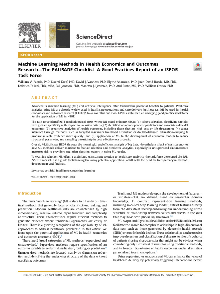 Artigo Métodos ML Saúde | PDF | Machine Learning | Bayesian Network