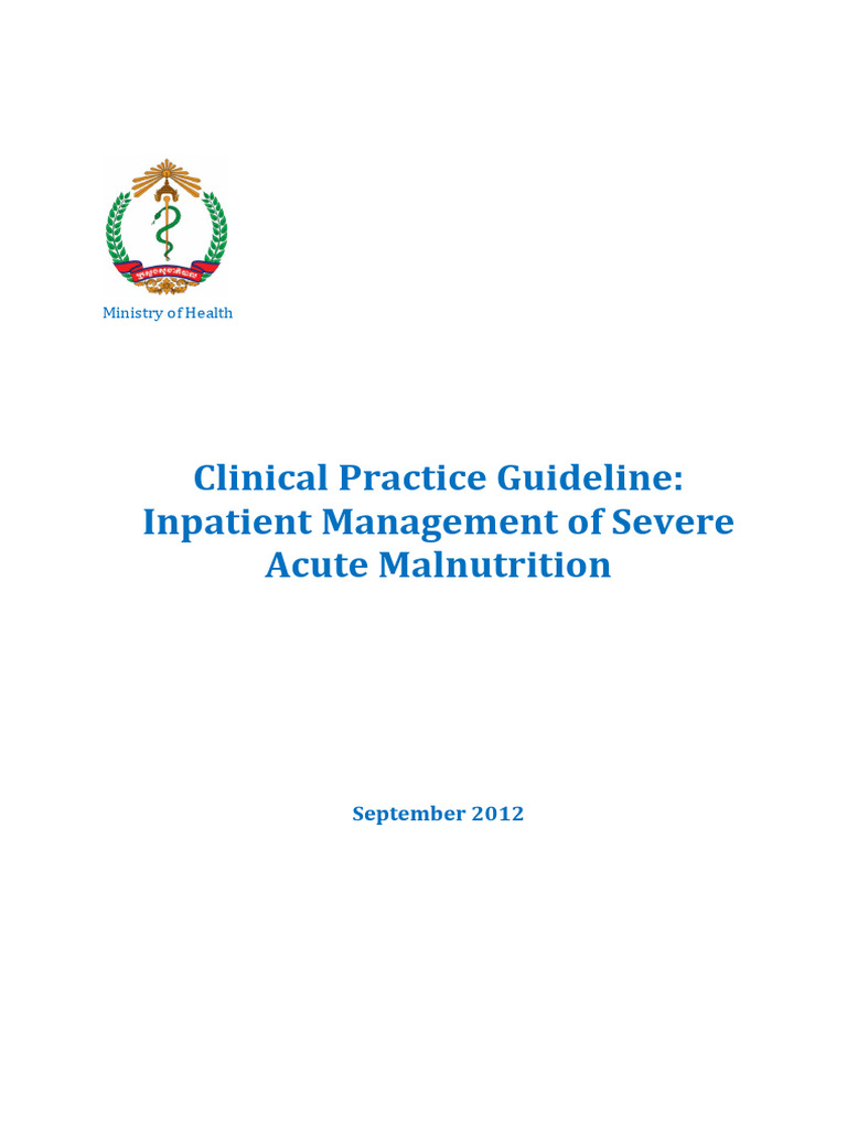 Clinical Practice Guideline: Inpatient Management of Severe Acute ...