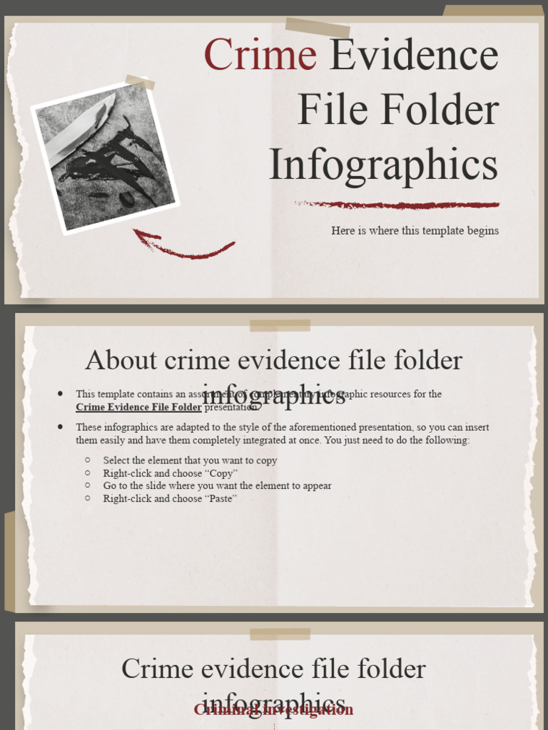 Crime Evidence File Folder Infographics by Slidesgo | PDF | Planets ...