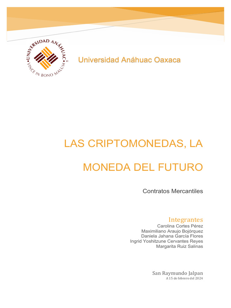 Las criptomonedas, la moneda del futuro | PDF | Criptomoneda | Bitcoin