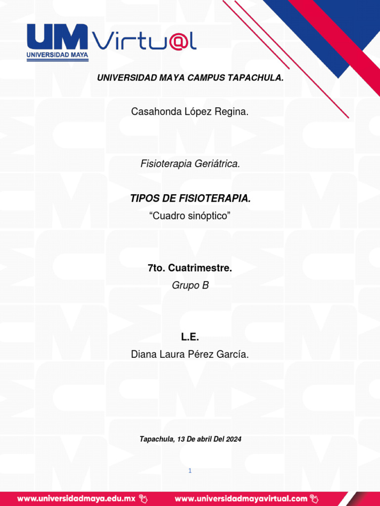 Casahonda - Regina - Lef - 7BS - Cuadro Sinoptico - Tipos de ...
