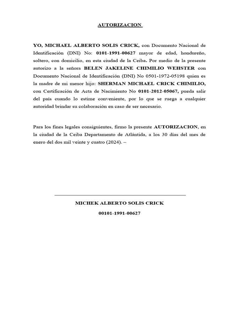 Autorizacion Para Salir Del Pais i Usa | PDF Autorizacion Para Salir Del Pais i Usa | PDF