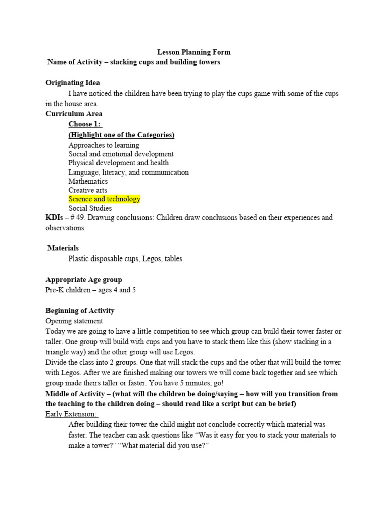 stacking | PDF | Cognition | Learning