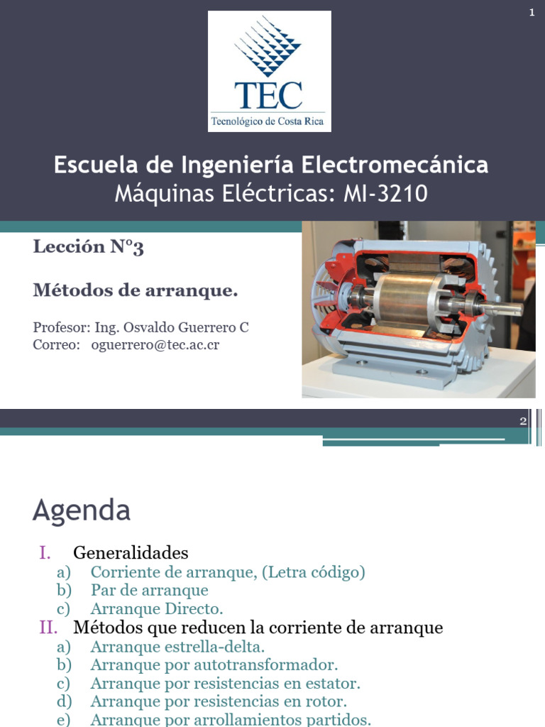 Maq_Leccion_3-METODOS_DE_ARRANQUE | PDF | Transformador | Equipo eléctrico