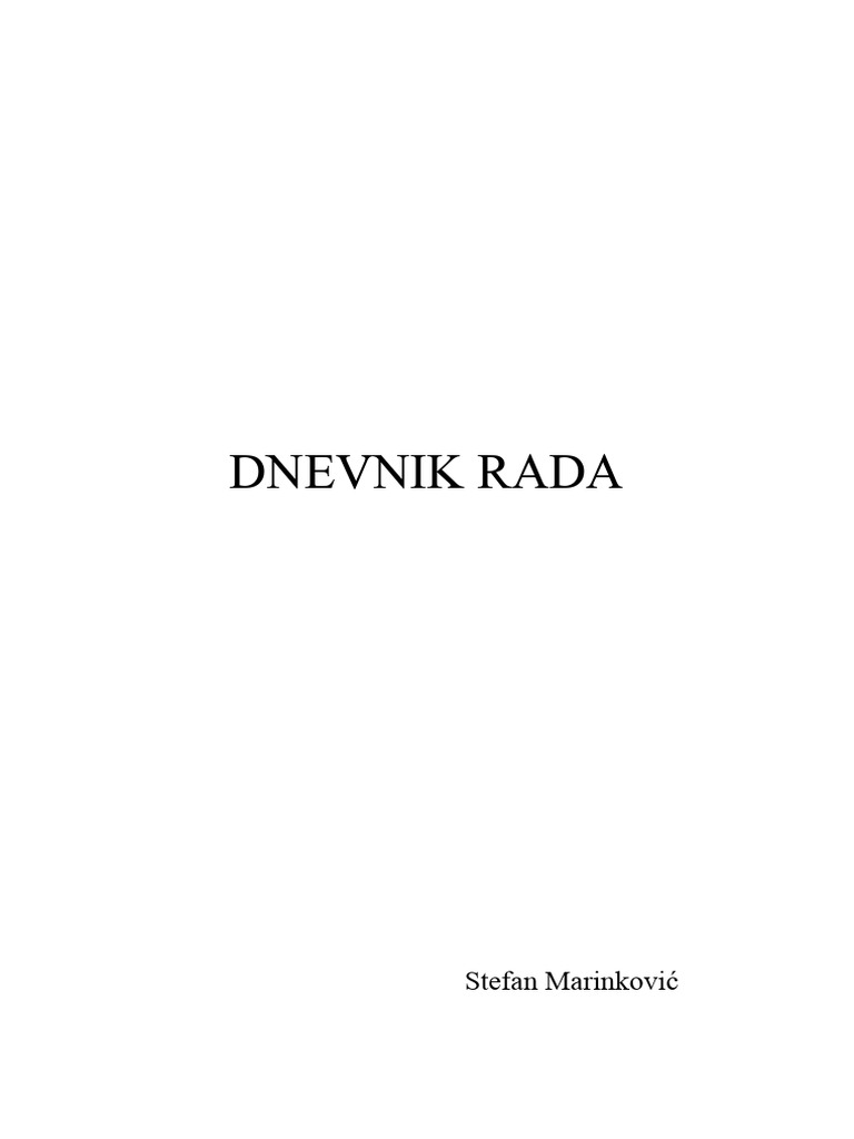 Dnevnik Rada | PDF