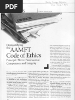 AAMFT Code of Ethics PDF | PDF | Confidentiality | Family Therapy