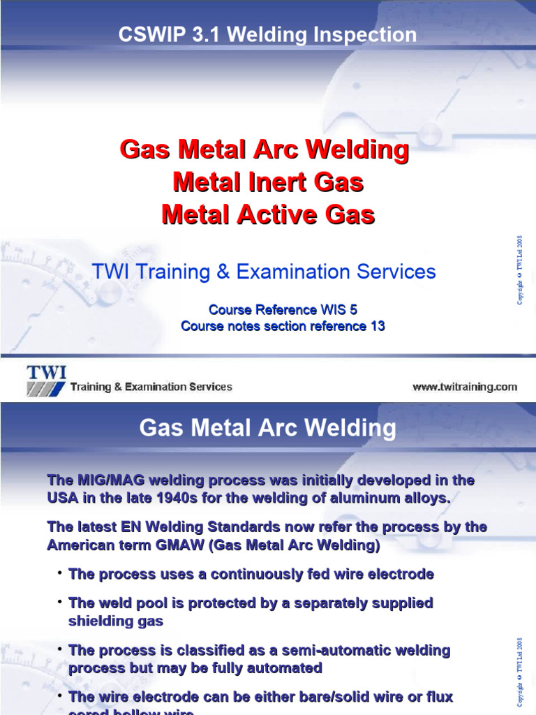 13.GMAW | PDF | Welding | Construction
