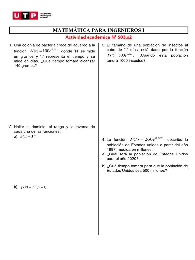 S03.s2 - Ejercicios de Actividad Academica | PDF | Análisis matemático