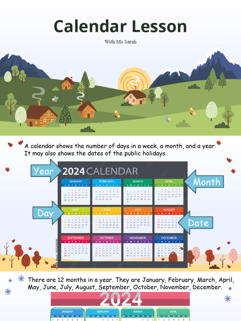 Calender_Lesson[1] | PDF | Workweek And Weekend