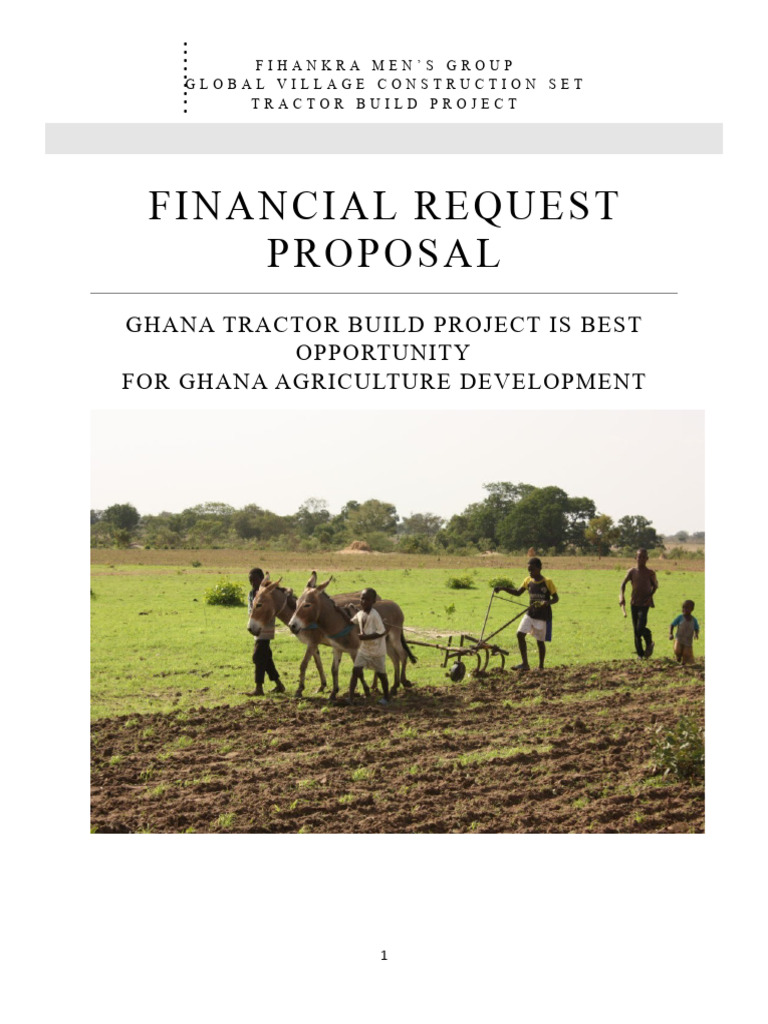 The Tractor Build proposal | PDF | Agriculture | Tractor