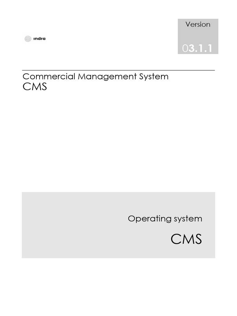 CMS Operation Manual | PDF | Databases | System