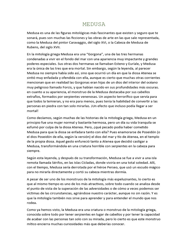 MEDUSA | PDF | Medusa
