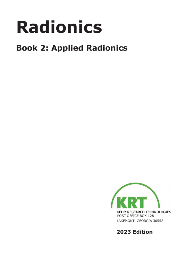 Krt Radionics Book 2 (1) | PDF | Atoms | Elementary Particle