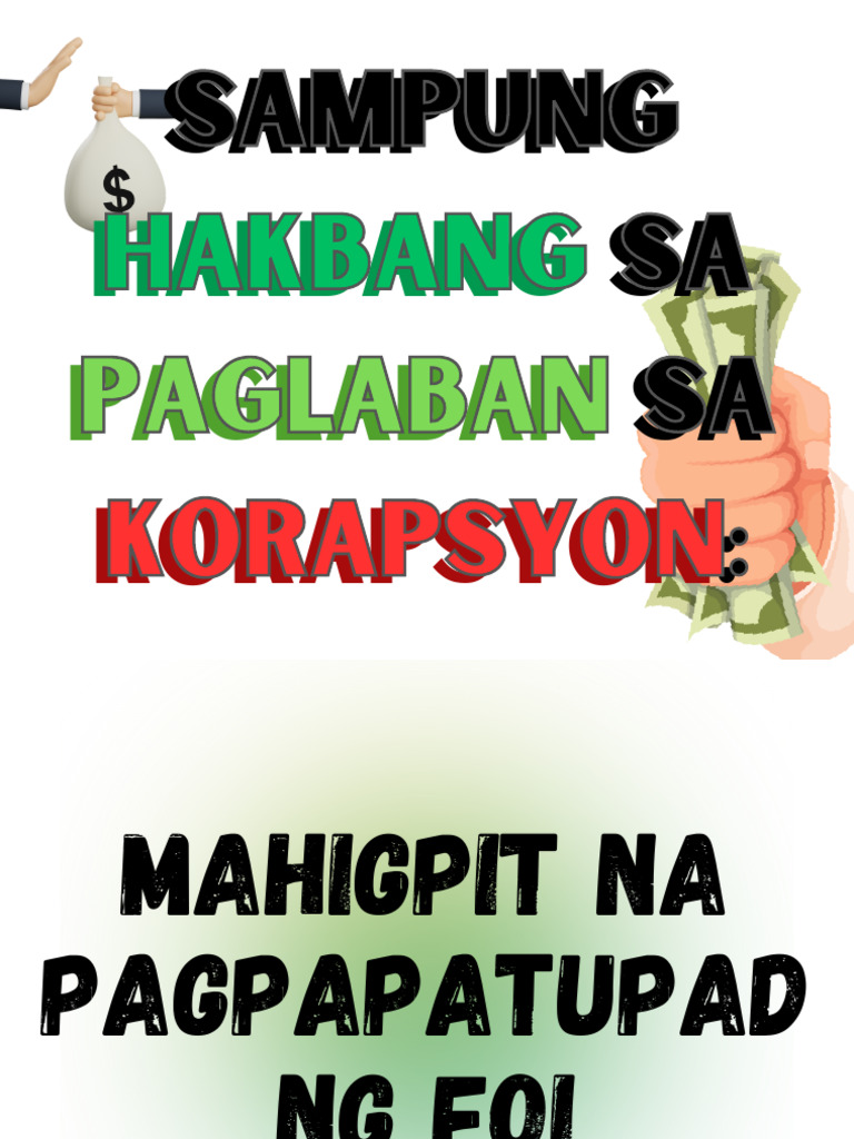 Sampung Hakbang Sa Paglaban Sa Korupsyon | PDF