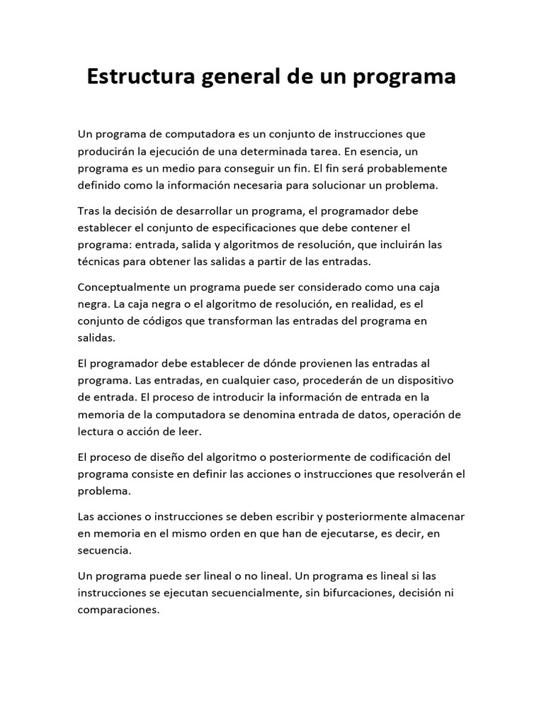 Fundamentos de Programación | PDF | Programa de computadora | Programación