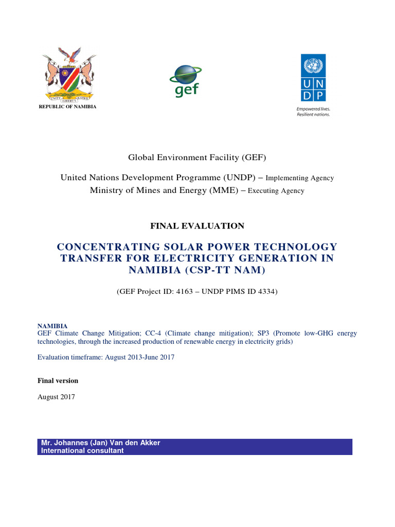 4163 Terminal Evaluation | PDF | Solar Power | Renewable Energy