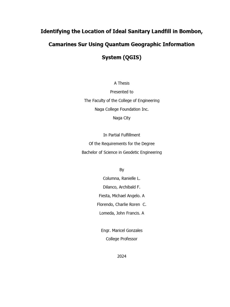 Revision Landfill | PDF | Geographic Information System | Spatial Analysis
