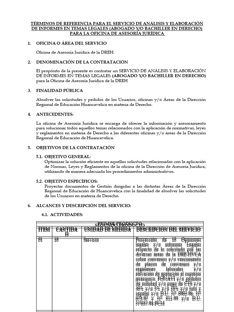 Tdr-Asistente Administrativo-Oaj 2024 - Maria | PDF | Regulación | Gobierno