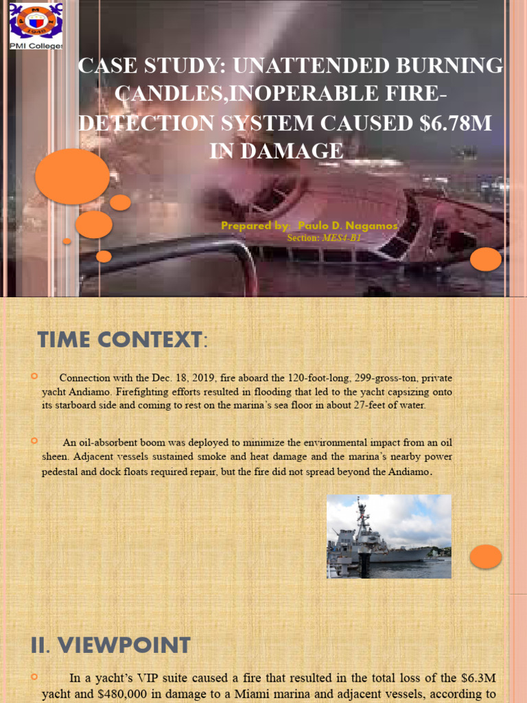 Case Study: Unattended Burning Candles, Inoperable Fire-Detection ...